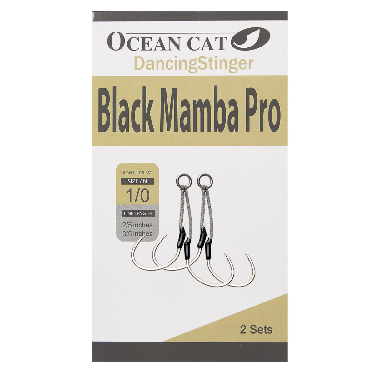 OCEAN CAT Assist Fishing Hooks Black Mamba Braided Slow Fast Fall Jigs ...